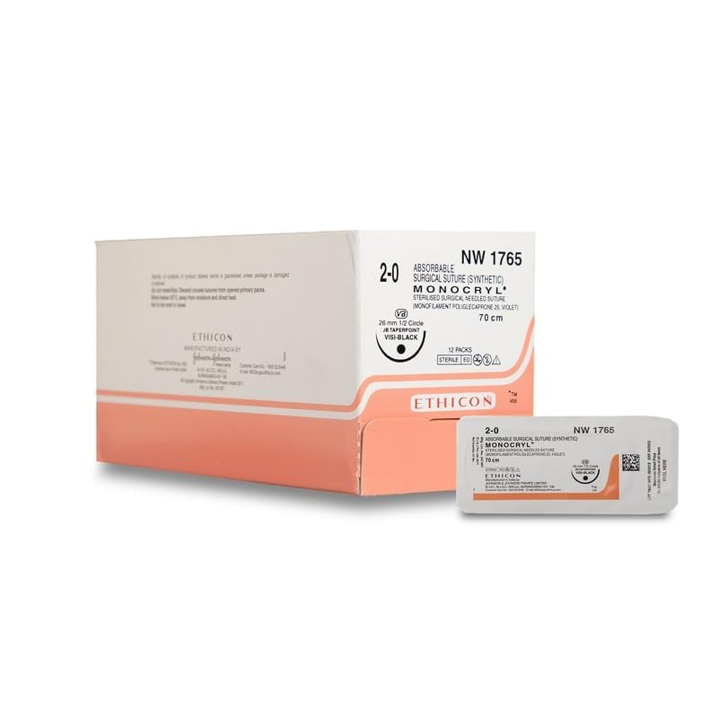 Buy Real Life Associates W3326 Monocryl Sutures USP 3-0, 3/8 Circle ...