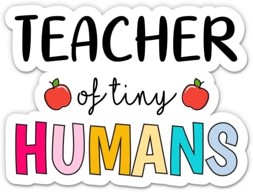 Amazon.com: Teacher of Tiny Humans Stickers - 2 Pack - Waterproof Vinyl ...