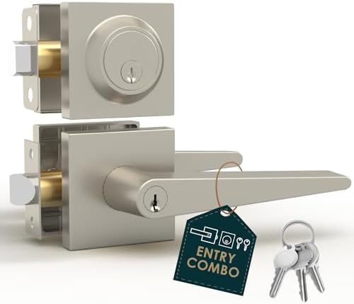 Mega Handles Schein Entry Door Handle & Deadbolt Lock - 1 Pack ...