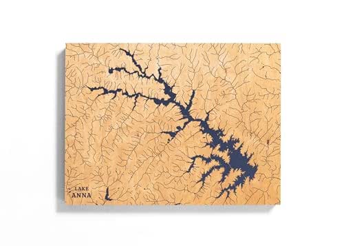 Amazon.com: Lake Anna Virginia Custom Lake Map : Home & Kitchen