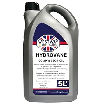 Hydrovane Compressor Oil VG 150 2000 Hour by Westway Lubricants 5L - 5 ...
