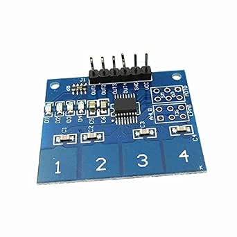 EleXAR Ttp224 4-Channel Capacitive Touch Button Switch Digital Touch ...