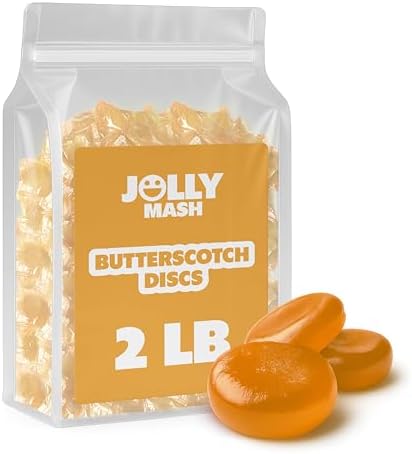 Amazon.com : Butterscotch Discs Hard Candy | 2 LBS | Individually ...