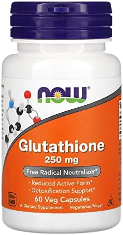 Amazon.com: NOW Supplements, Glutathione 500 mg, with Milk Thistle ...