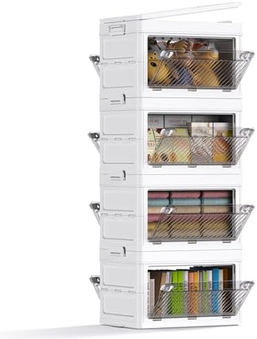 Amazon.com: YKLSLH 4 Pack Storage Bins with Lids, 72Qt Plastic Storage ...