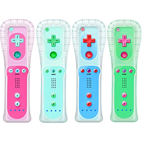 KDYGPDCT Wii Controller, Wii Remote 4 Pack, [NO Motion PLUS] for