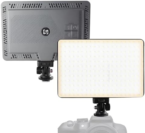 Amazon.com: LED Video Light Panel, Dimmable DSLR Camera Light for ...