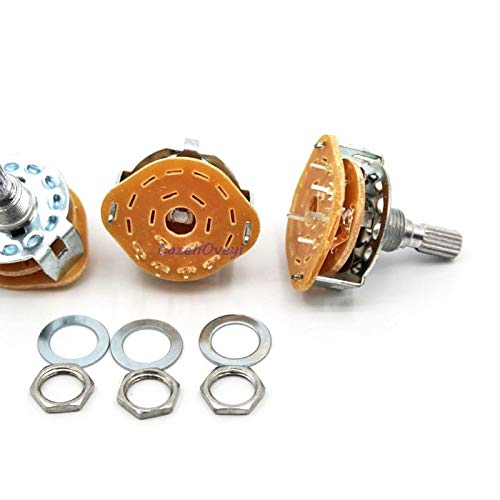 2pcs/lot RS25 Band Switch 3P3T Mount Rotary Switch Selector Band 2 Pole ...