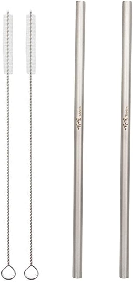 Amazon.com: TiTo Titanium straw supper strong and ultralight Drinking ...