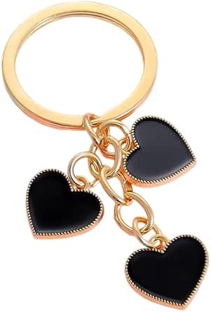 tenghong2021 1~4 Pcs Colorful Sweet Heart Charms Enameled Keychain Cute ...