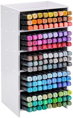 Amazon.com: Ohuhu Bamboo Marker Organizer, Wooden Desktop Storage Hold ...