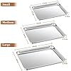Herogo Baking Tray Set of 3, Stainless Steel Oven Tray Set ...