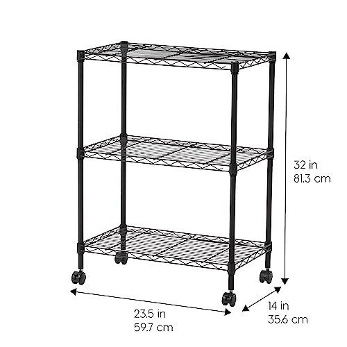 Snapklik.com : IRIS USA 3-Tier Adjustable Steel Storage Rack
