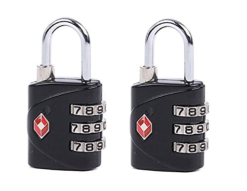 Buy Okayji CJSJ Luggage Padlock Lock with 3-Digit Password Approved by ...
