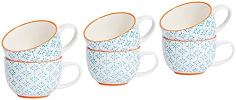 Nicola Spring Patterned Vintage Style Cappuccino/Coffee/Tea Cups ...