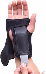 KIWI RATA Wrist Hand Palm Brace Support with Metal Removable Splint ...