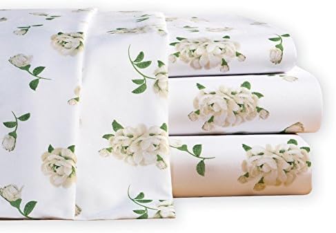 Amazon.com: Collections Etc Magnolia Blossom Floral Microfiber Bed ...