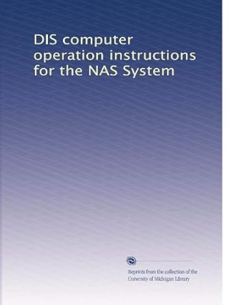 Amazon.com: DIS computer operation instructions for the NAS System ...
