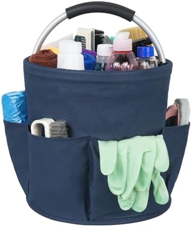 Kiswleon 17L Cleaning Caddy With Handle, Cleaning Basket Organiser ...