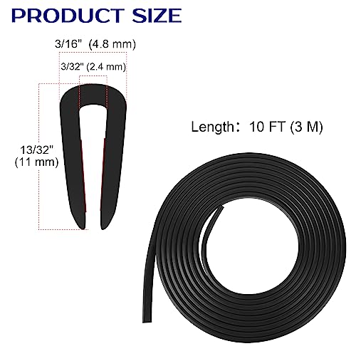 Snapklik.com : Rubber Edge Trim U Channel Edge Trim Sheet Metal Edge ...