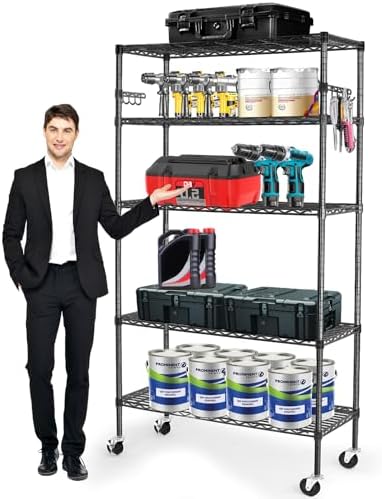 Amazon.com: TRINITY EcoStorage Heavy Duty 5-Tier Adjustable Wire ...