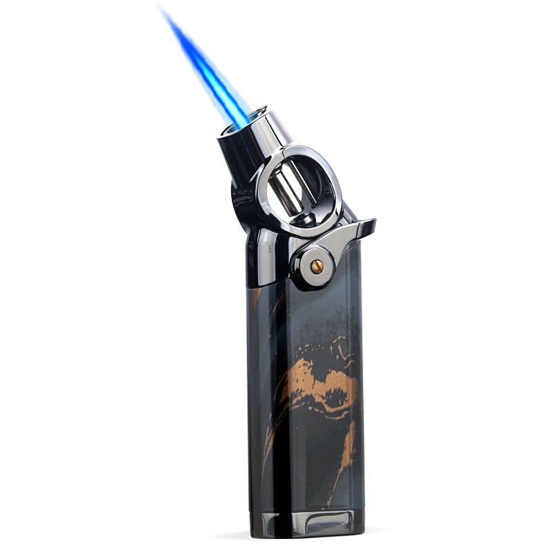 Amazon.com: HONEST Single Jet Flame Butane Lighters Refillable Torch ...