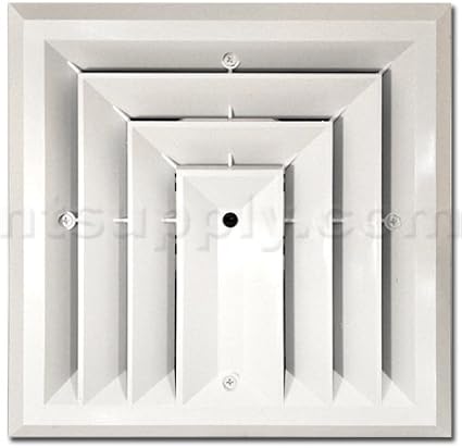 AIRTEC MV3S 3-Way Diffuser Grille for 4/5/6" Duct - Heating Vents ...
