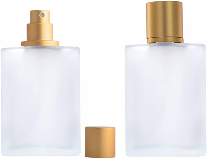 Amazon.com: YORROR 2 Pack 100ml Frosted Glass Spray Bottle Perfume ...
