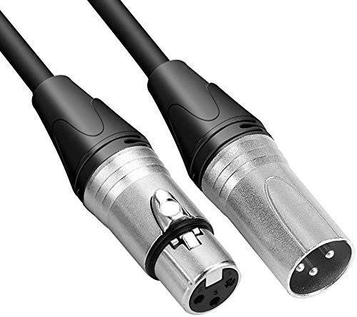 KTandT MX XLR 3 Pin Microphone Cable | XLR Male to Female | 100% Pure ...