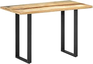 Dining Kitchen Table, Solid Wood Top, Seats 4, Bar Height, Powder ...