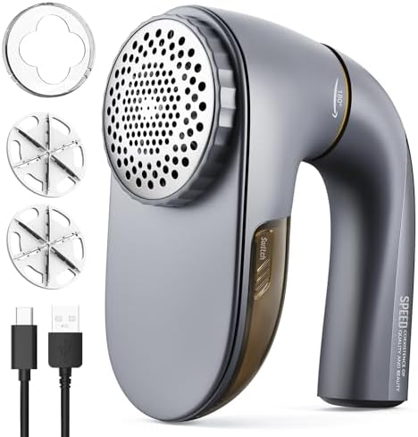 POPCHOSE Fabric Shaver, Lint Remover for Clothes, Lint Shaver with 6 ...