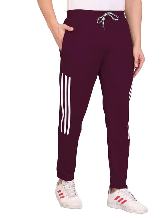 Selvia Men's Knitted Lycra Full Elastic Jogger Track Pant(562Tk7722NA-S ...