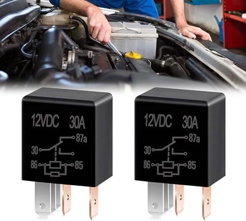Amazon.com: gunhunt 2 PCS Car 5 Pin Relay Switch 12V 30A SPST ...