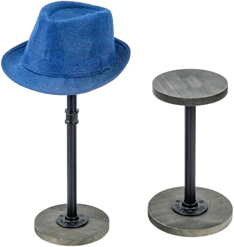 Amazon.com: MyGift Adjustable Height Tabletop Hat Stand Cap and Wig ...