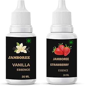 Jamboree Vanilla& Strawberry Food Essence for Cakes, Jams, Jelies ...
