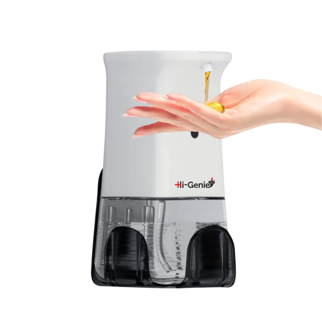 HI-GENIE Ventis Touchless Automatic Gel Sanitizer/Soap Dispenser with ...