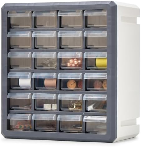 Amazon.com: EZOWare Art Craft Storage Organizer Box, 24 Pull-Out Drawer ...