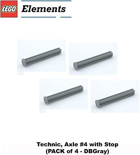 LEGO 4X 87083 Technic Achse 4L Stop | Dunkelgrau: Amazon.de: Spielzeug