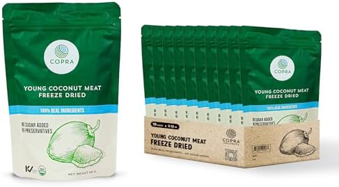 Amazon.com: Copra Young Thai Coconut (Freeze-Dried Meat). Case of 10 ...