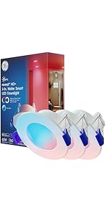 GE CYNC Smart LED Wafer Downlight Fixture, Reveal + Full Color, 6 ...