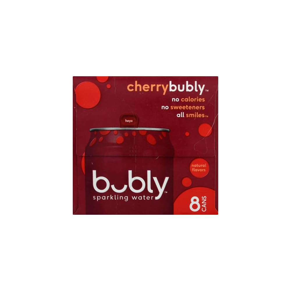bubly Sparkling Water, Cherry Flavor, 12 oz Cans, 8-Pack in Nepal at ...