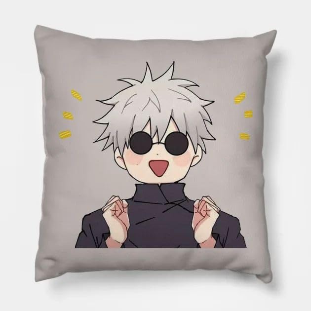 Buy CRAFT MANIACS Anime Jujutsu Kaisen GOJO Camera Art 16 * 16 Pillow ...