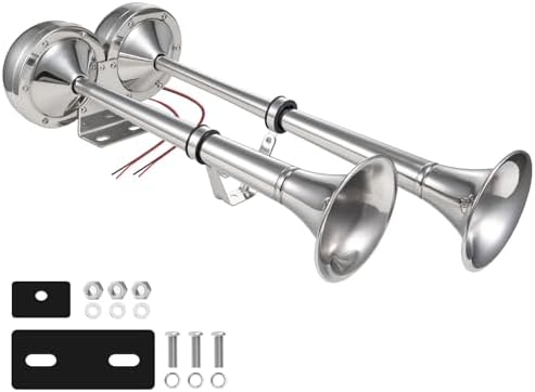 Amazon.com: Boat Horns 12V, Marine Boat Trumpet Horn Polished Stainless ...