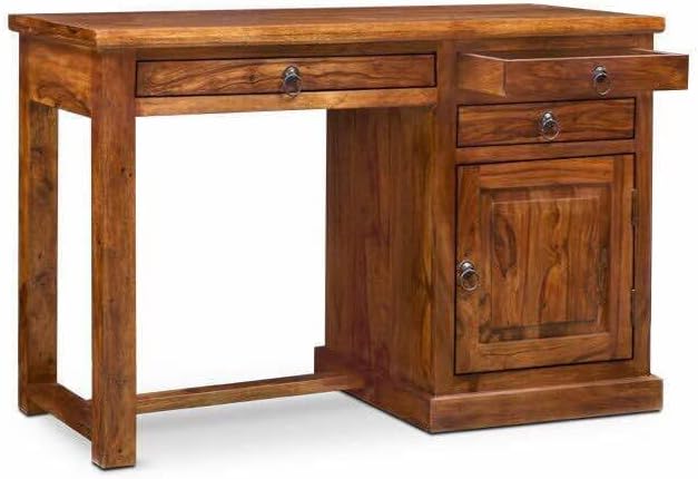 Solid Sheesham Wooden Study Table for Home and Office with Drawer and ...