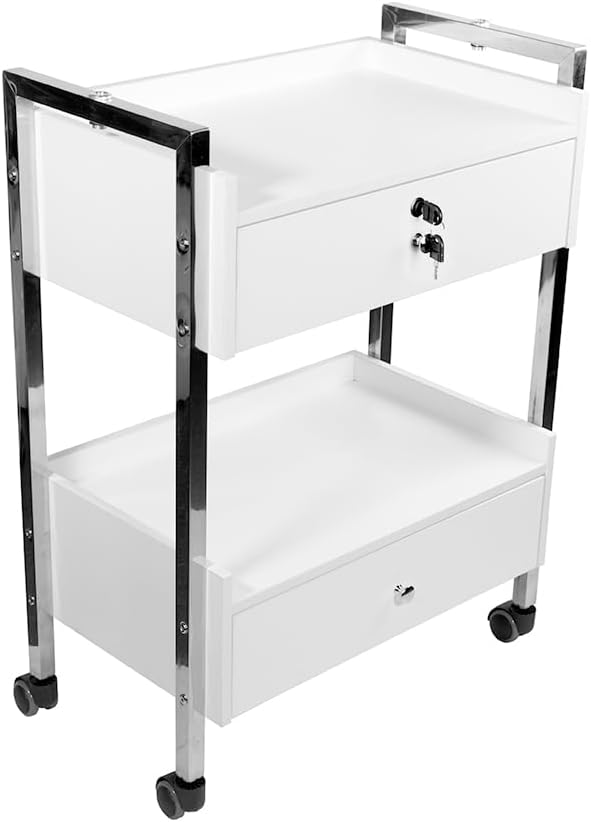 Amazon.com: Mobile Medical Trolley Cart Portable 3-Tier Professional ...