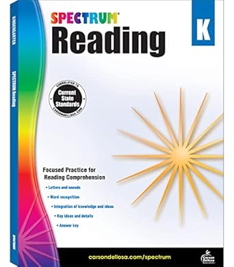 Spectrum Reading Comprehension Kindergarten Workbook, Ages 5 to 6 ...