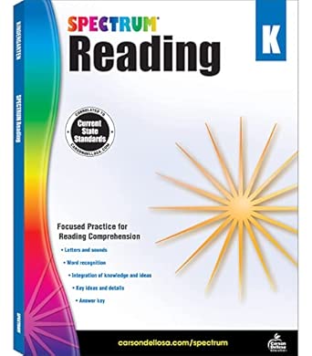 Spectrum Reading Comprehension Kindergarten Workbooks, Activity Book ...