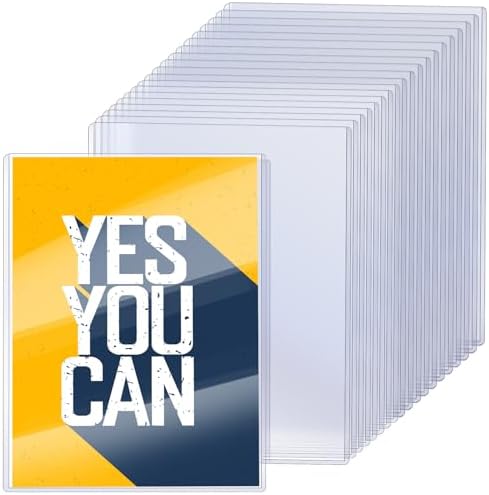 Amazon.com : Ireer 20 Pcs Clear Hard Plastic Sheet Protectors, 12'' x ...