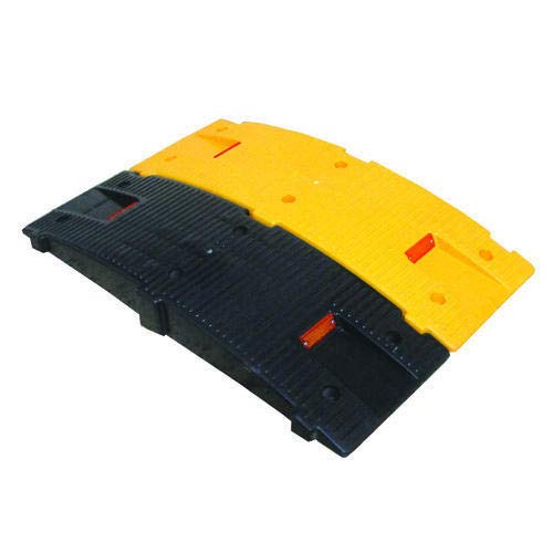 Plastic Road Hump - PS-SBP 75 - with concrete filling & glass reflector ...