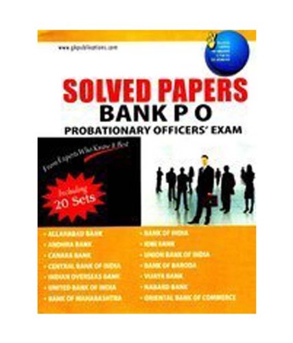 Buy Solved Papers BANK P.O. Probationary Officers Recruitment Exam ...